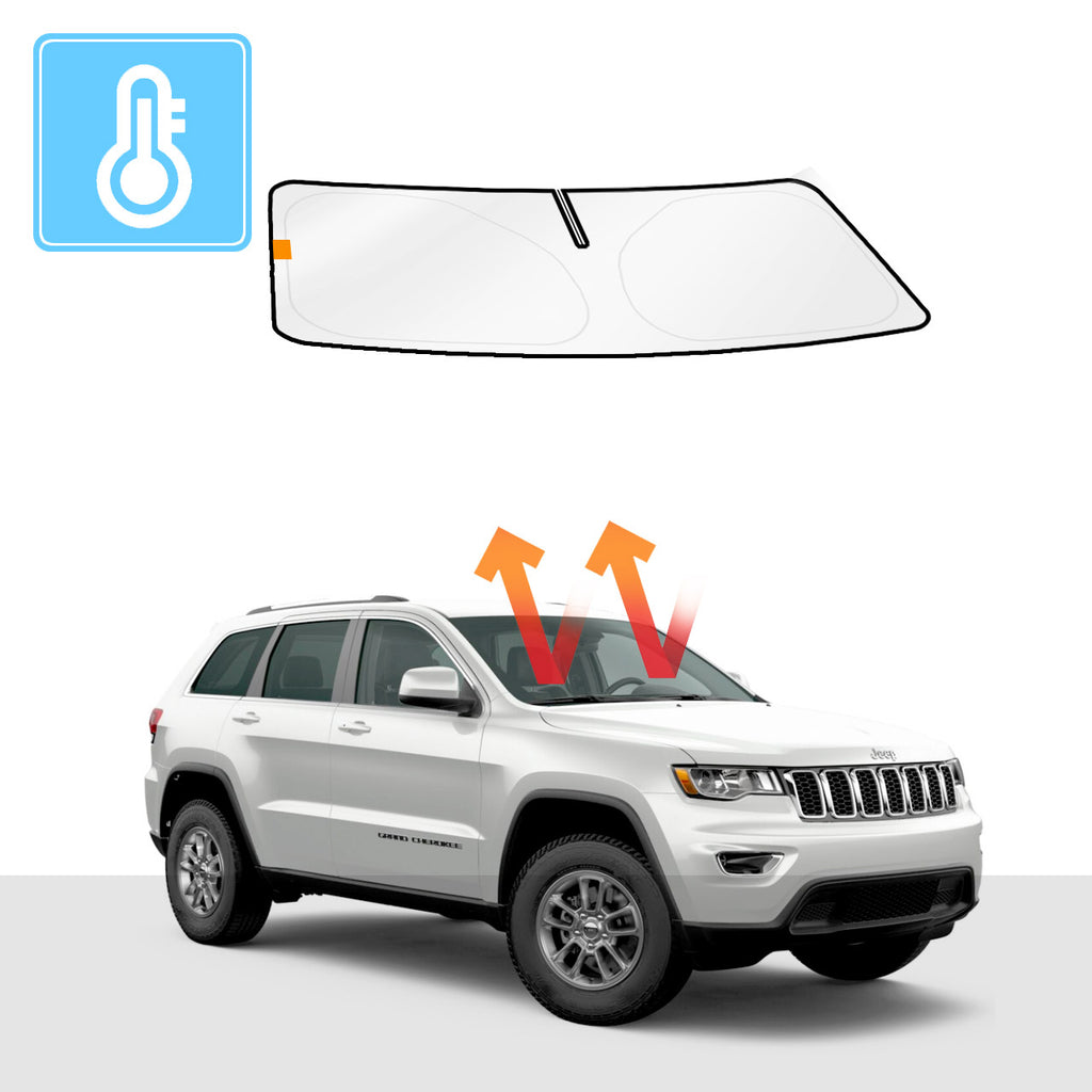 JEEP Grand Cherokee Windscreen Sun Shade WK2 2011-2021 Solar Screen BL ...